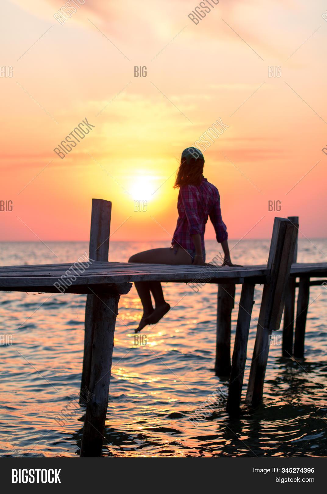 Girl Sitting Dangling Image & Photo (Free Trial) | Bigstock