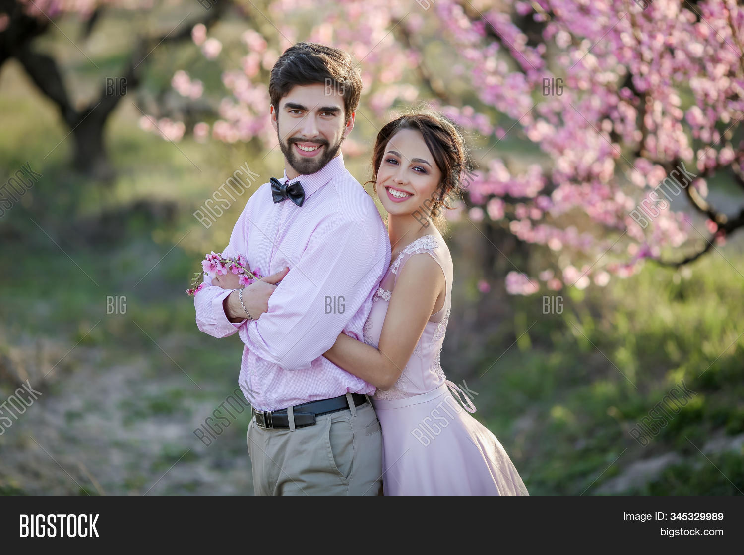 Newlyweds Love Stand Image & Photo (Free Trial) | Bigstock