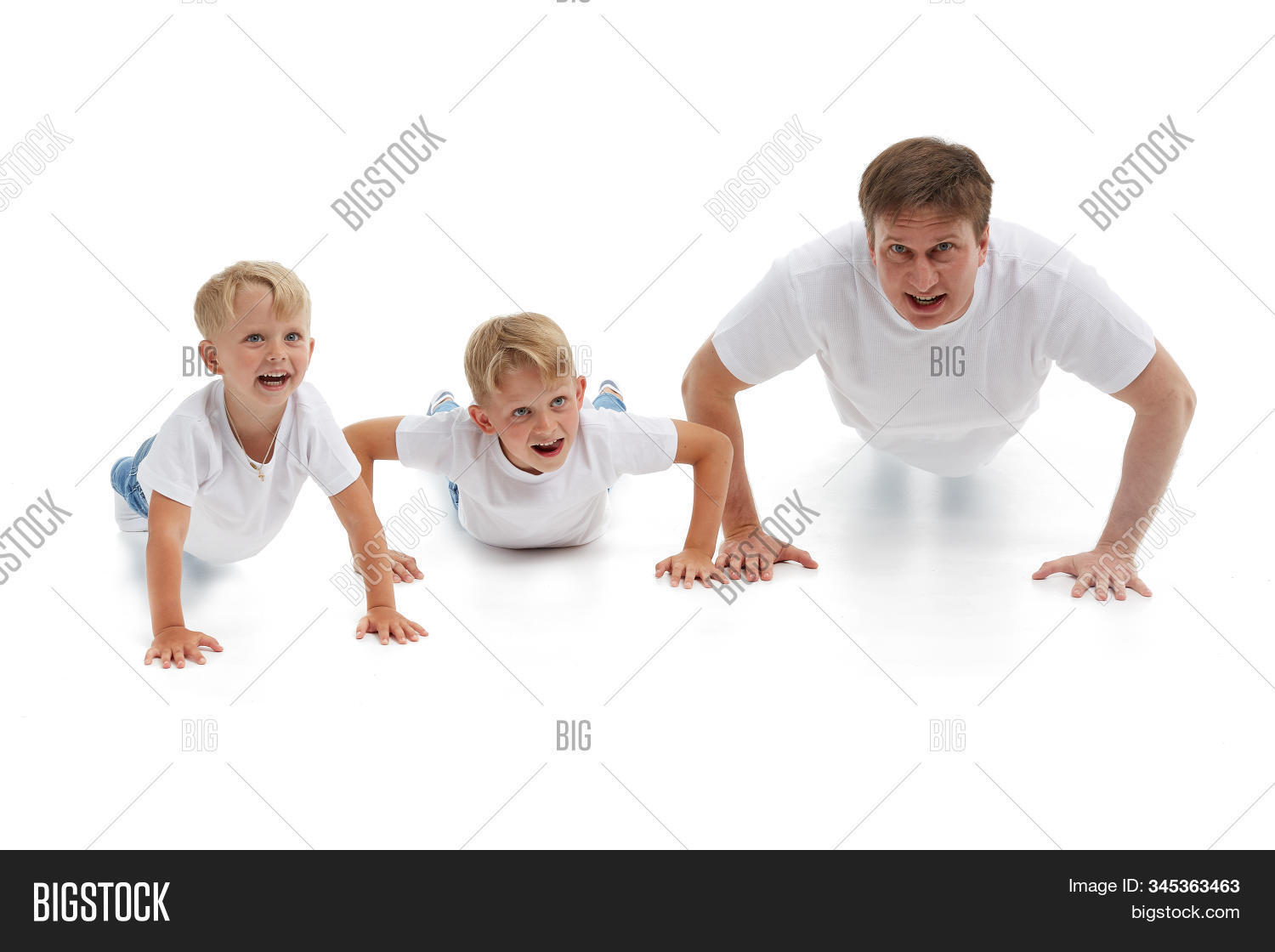 Father Two Sons. Young Image & Photo (Free Trial) | Bigstock