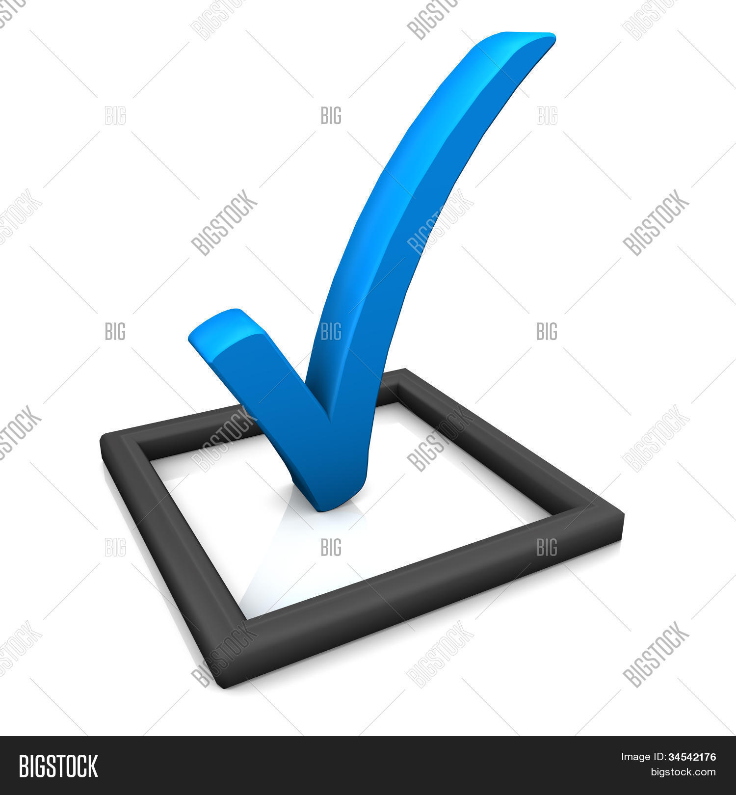 Check List Symbol Blue Image & Photo (Free Trial) | Bigstock