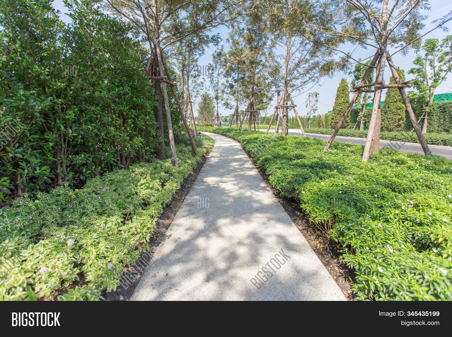 Walkway Park Beautiful Image & Photo (Free Trial) | Bigstock