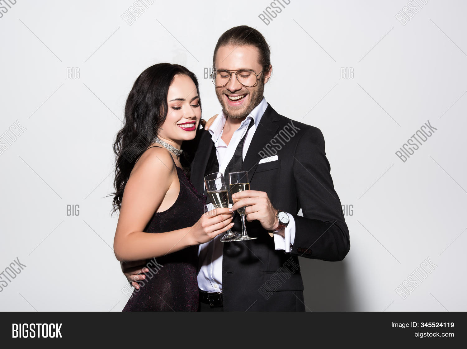 Happy Couple Clinking Image & Photo (Free Trial) | Bigstock