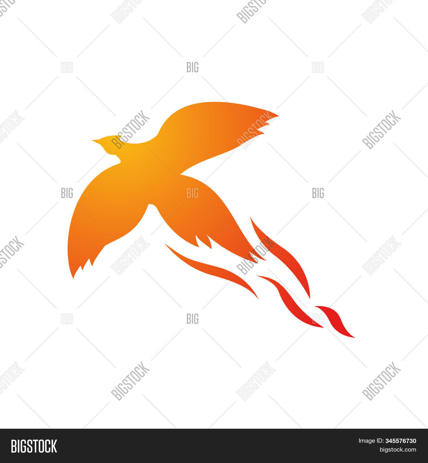 Fire Bird Phoenix Vector & Photo (Free Trial) | Bigstock