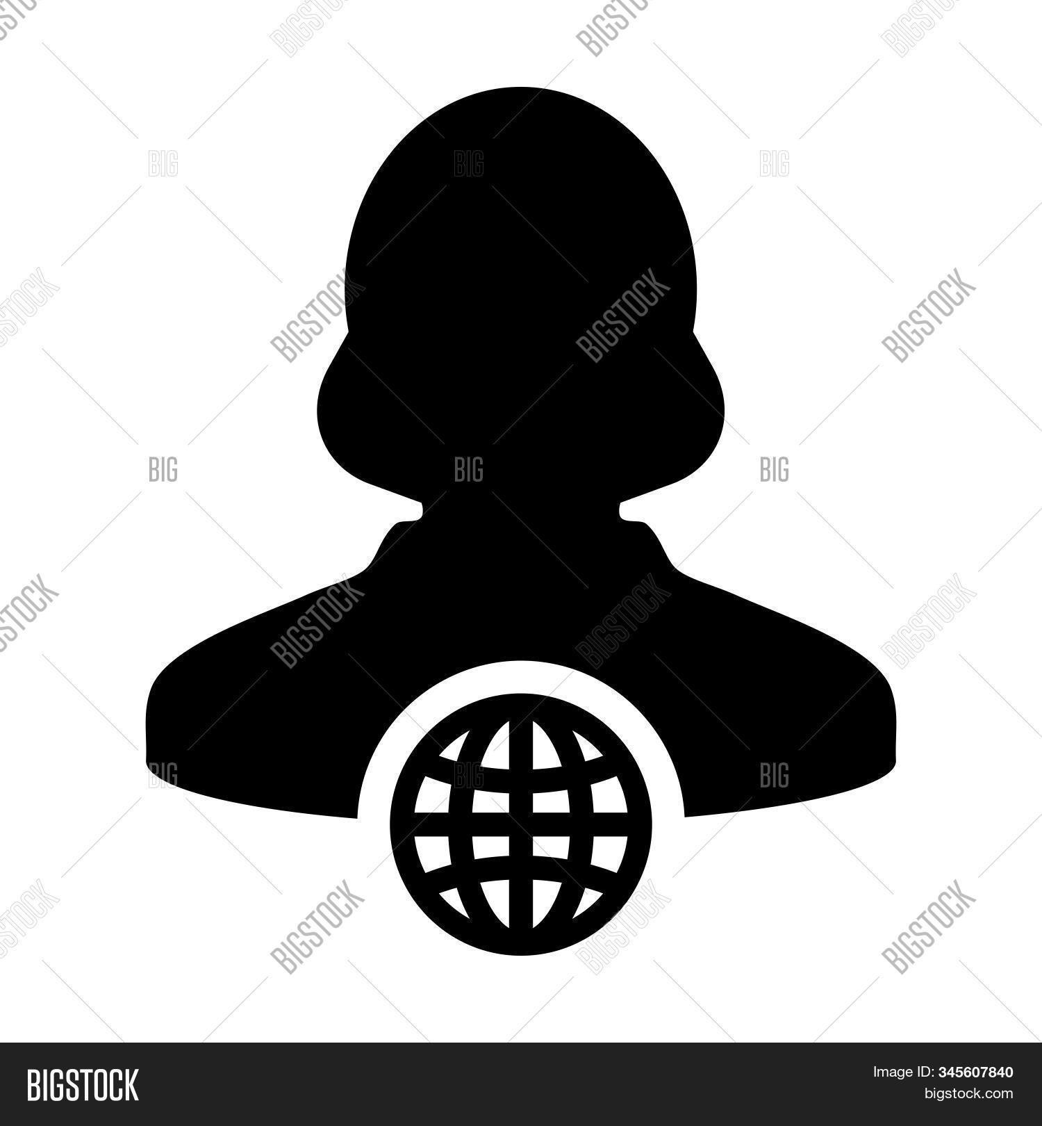 Avatar Icon Globe Vector & Photo (Free Trial) | Bigstock