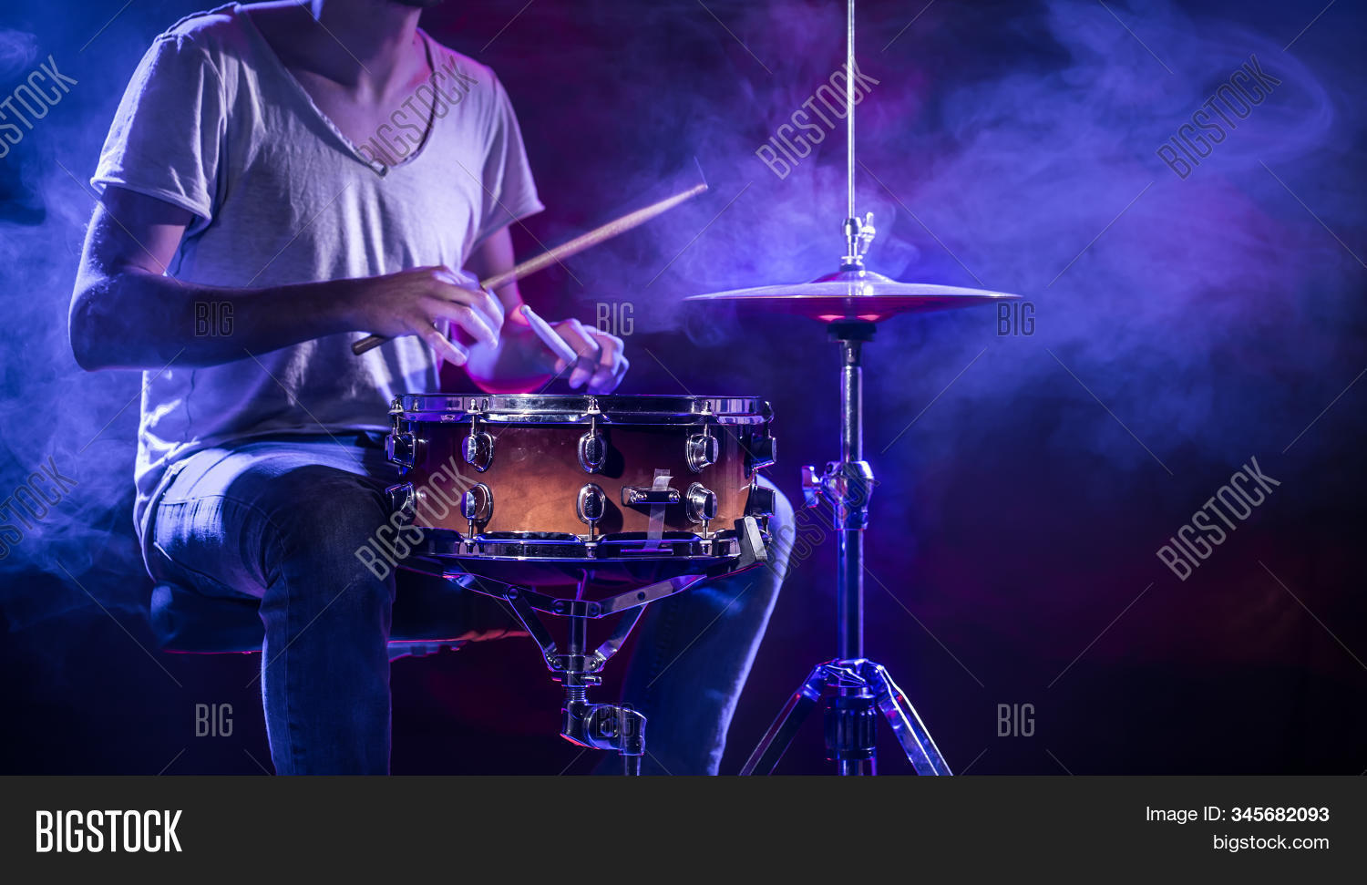 Drummer Plays Drums On Image & Photo (Free Trial) | Bigstock