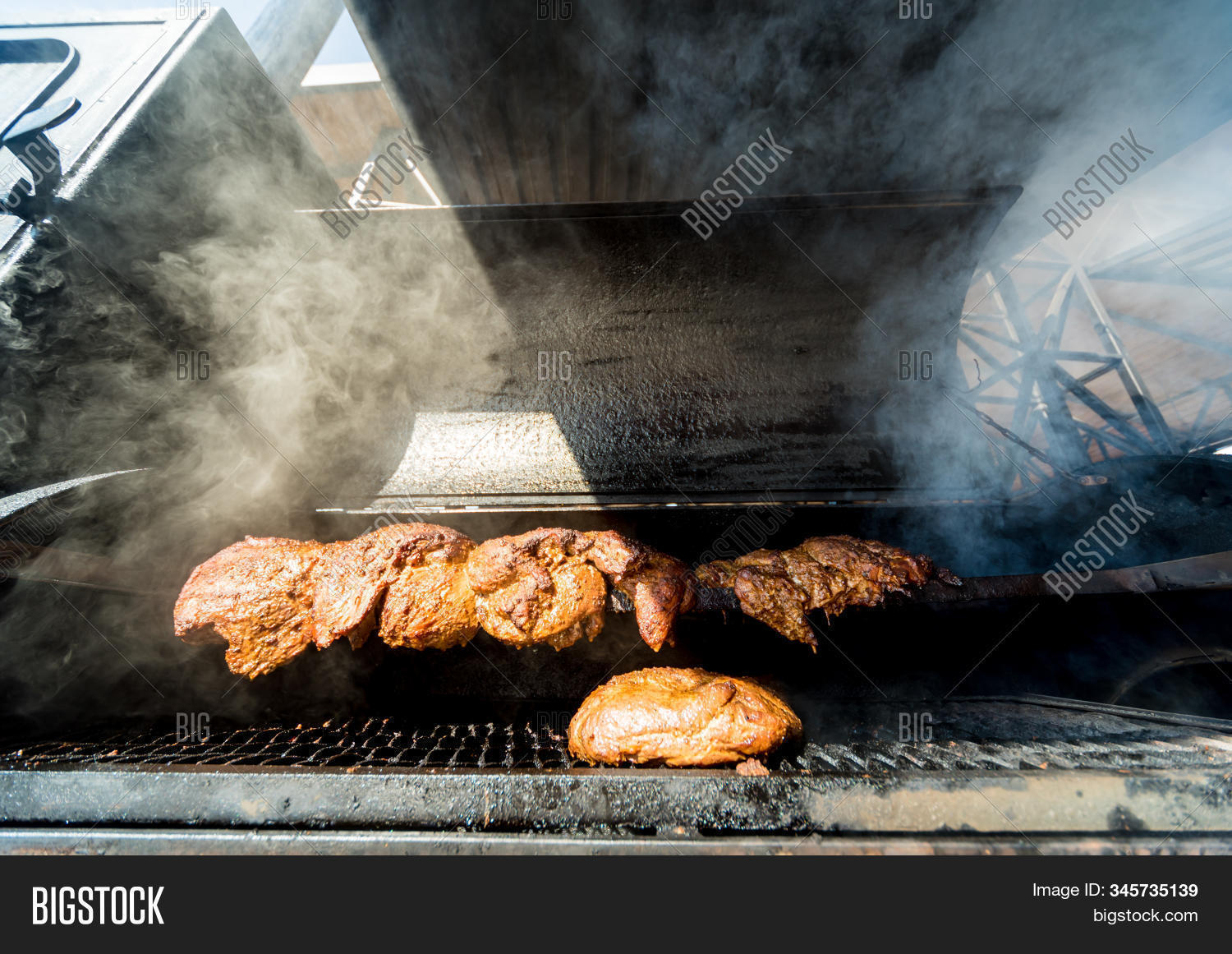 Large Barbecue Smoker Image & Photo (Free Trial) | Bigstock