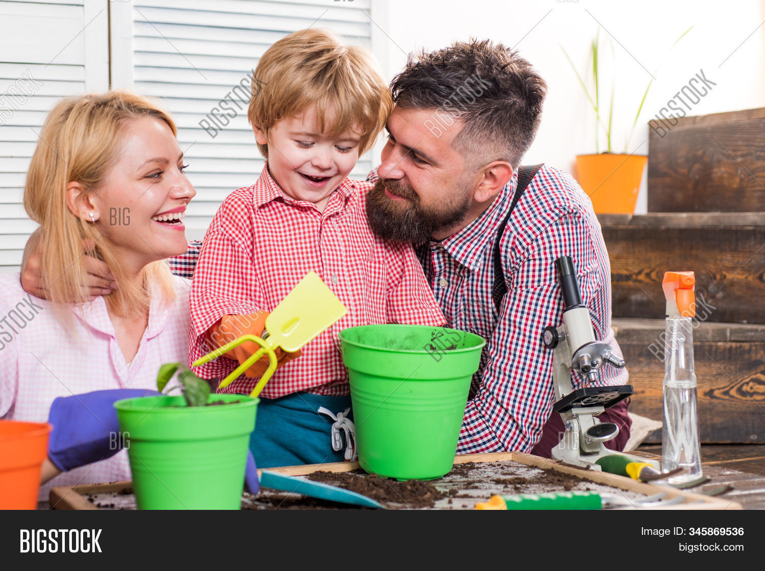 Little Cute Boy Helps Image & Photo (Free Trial) | Bigstock
