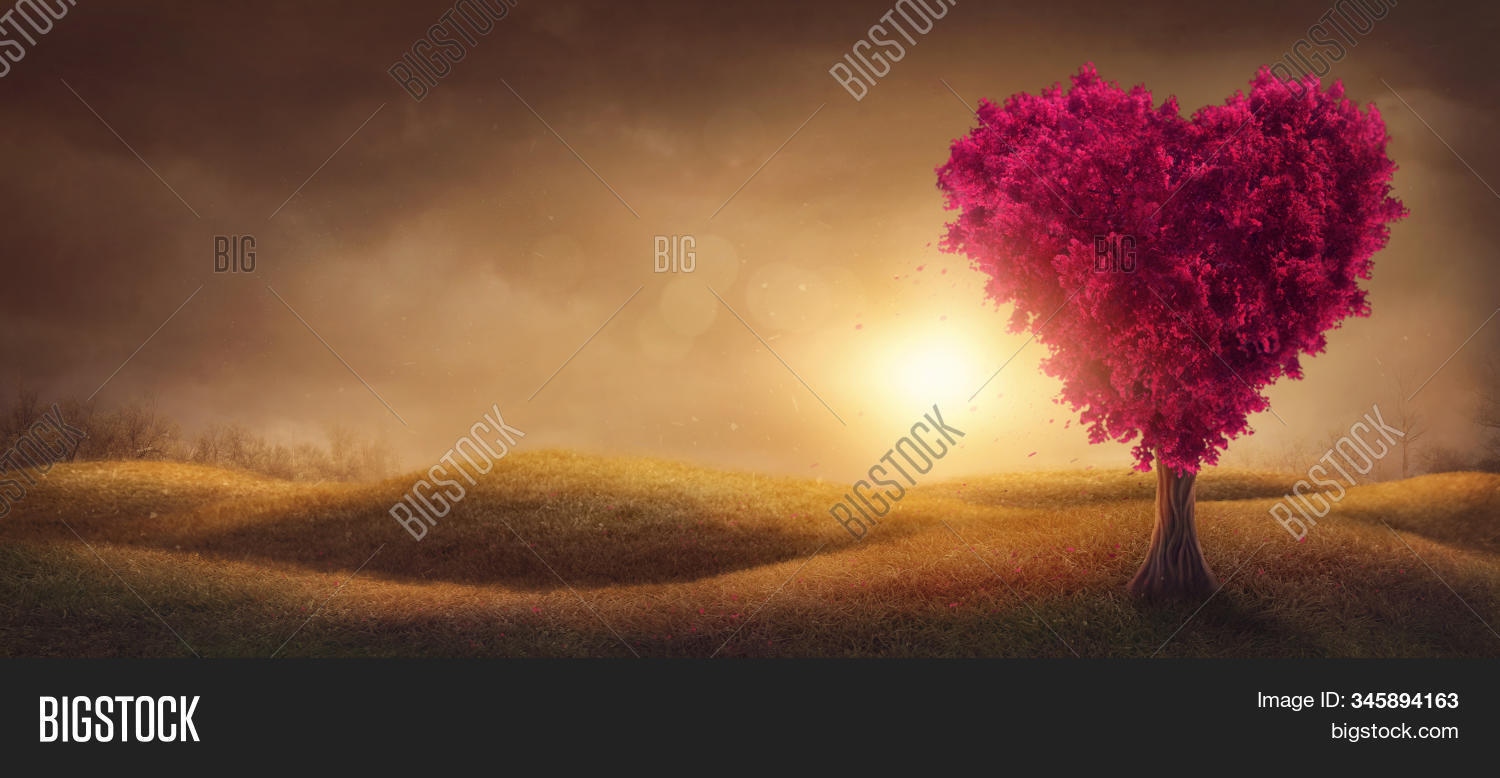 Red Love Tree, Heart Image & Photo (Free Trial) | Bigstock