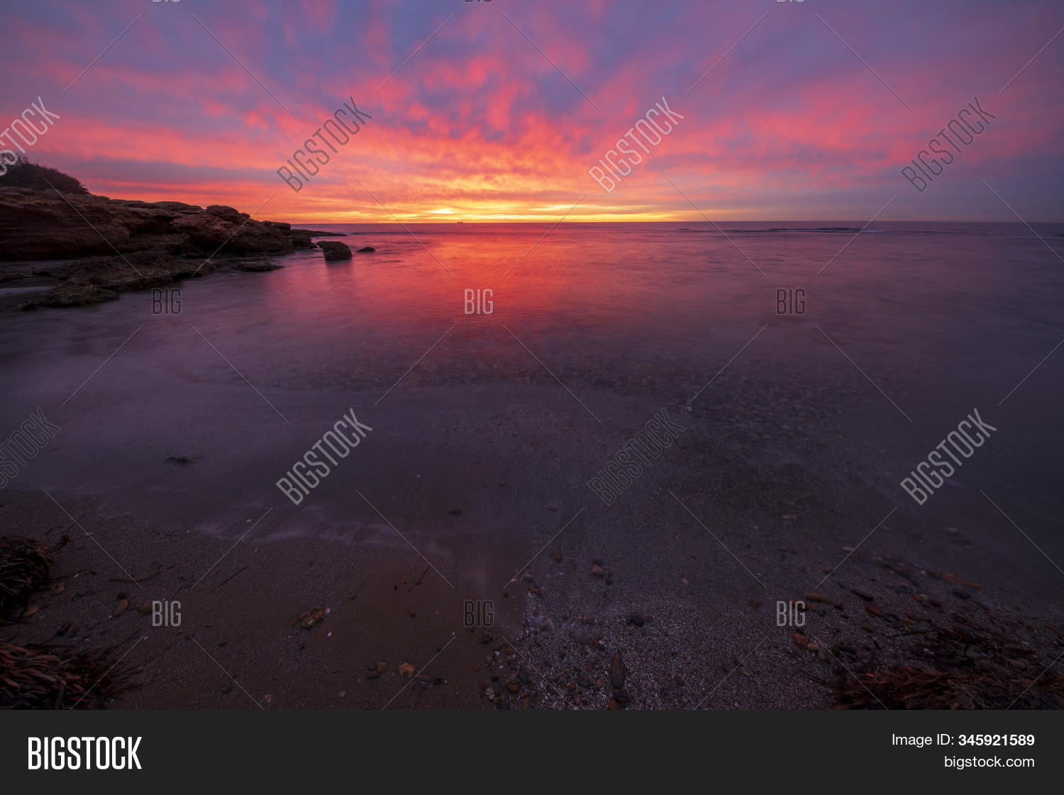 Sunrise On Beach La Image & Photo (Free Trial) | Bigstock