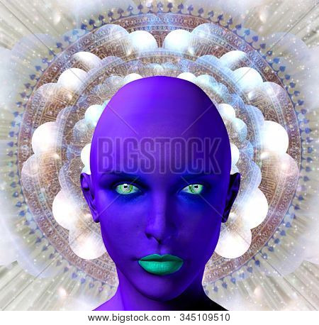 Purple Female Alien Image & Photo (Free Trial) | Bigstock