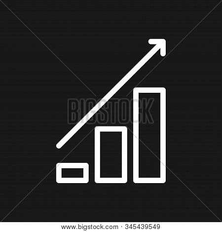 Stock Vector Vector Growing Chart Graph Icon Business Arrow Progress ...