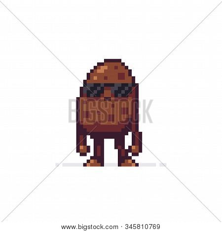 Pixel Art Cool Potato Vector & Photo (Free Trial) | Bigstock