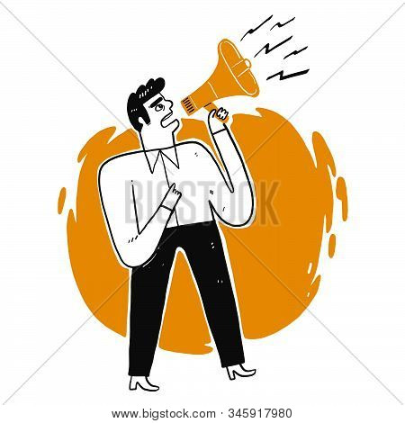 Loud Hailer Images, Illustrations & Vectors (Free) - Bigstock