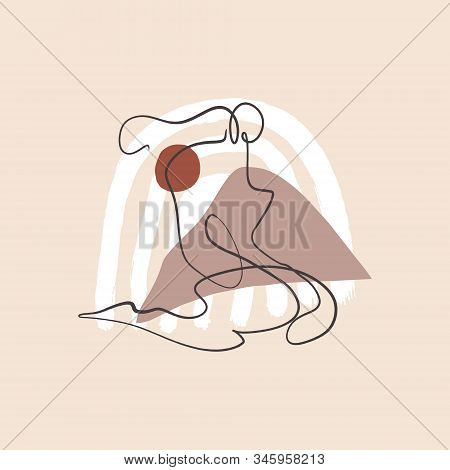 Continuous Girl Line Vector & Photo (Free Trial) | Bigstock