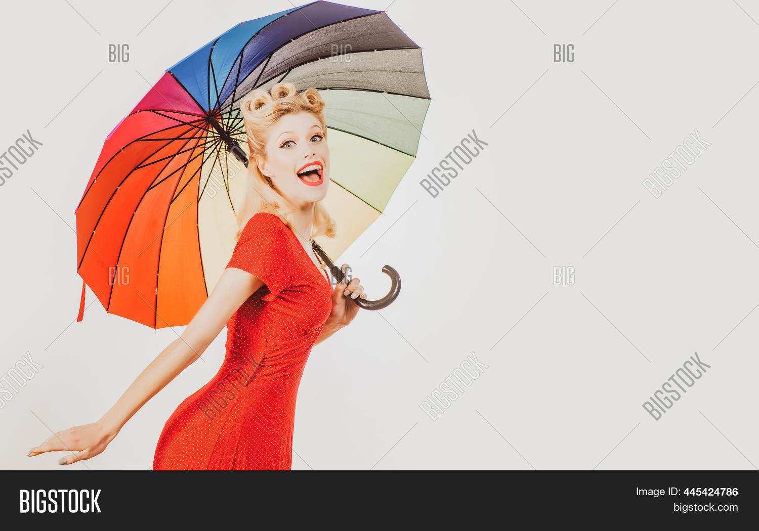 Happy Pinup Woman Image & Photo (Free Trial) | Bigstock