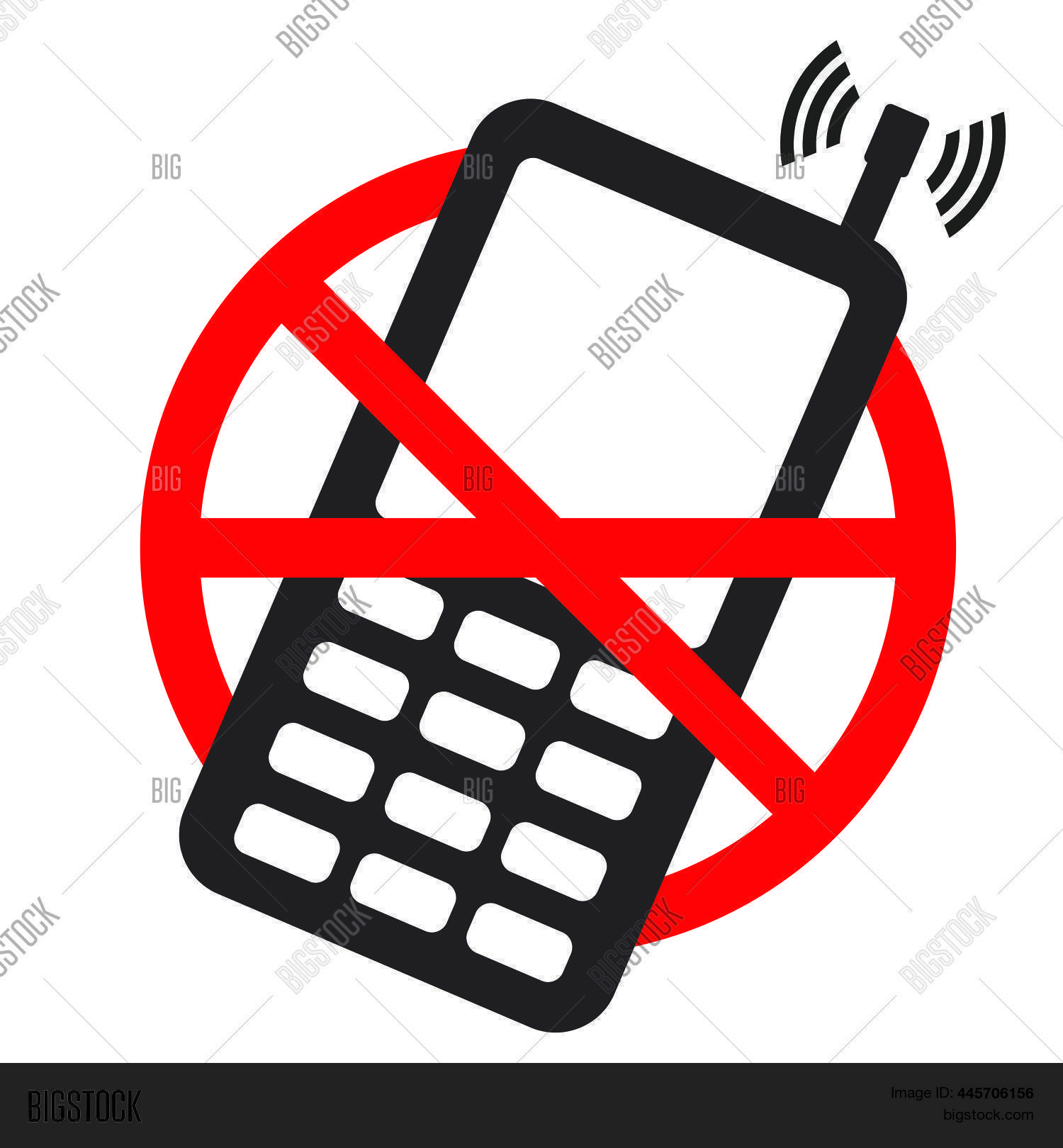 Telephone Warning Vector & Photo (Free Trial) | Bigstock