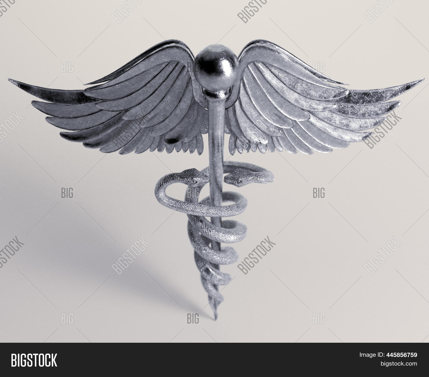 Silver Caduceus Symbol Image & Photo (Free Trial) | Bigstock