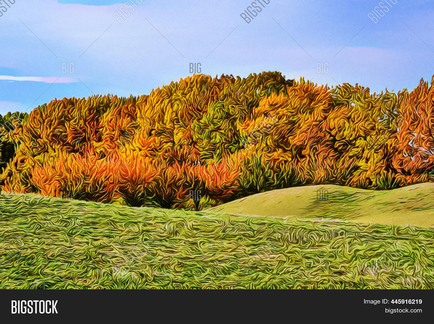 Autumn Landscape Hills Image & Photo (Free Trial) | Bigstock