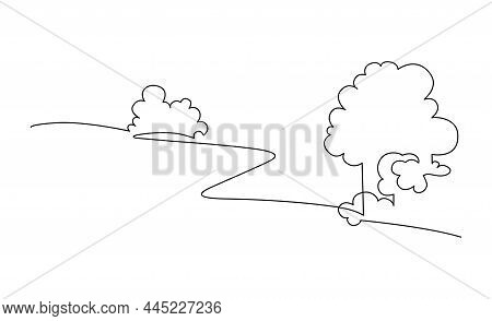 Landscape Park Path Vector & Photo (Free Trial) | Bigstock