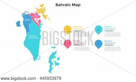 Bahrain Map Divided Vector & Photo (Free Trial) | Bigstock