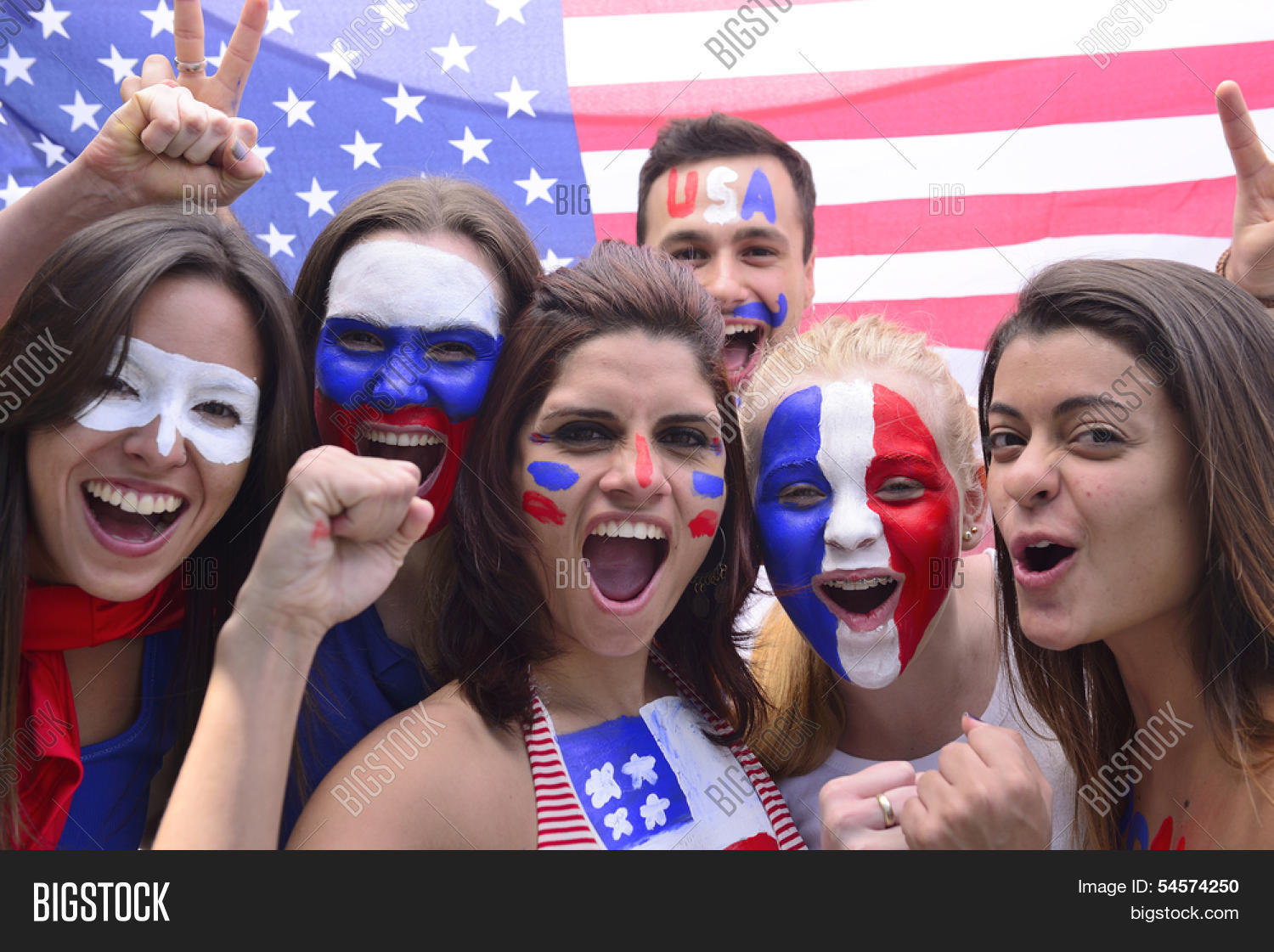 Group Happy USA Soccer Image & Photo (Free Trial) | Bigstock