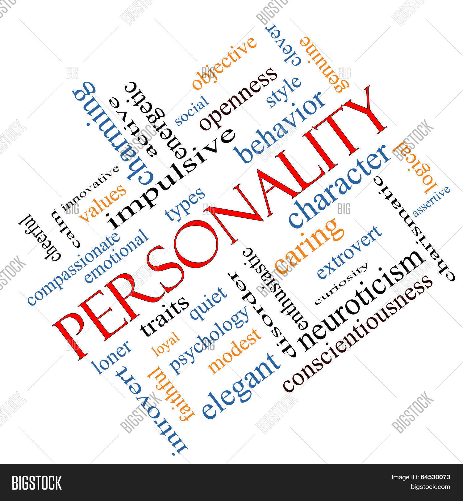 Personality Word Cloud Image & Photo (Free Trial) | Bigstock