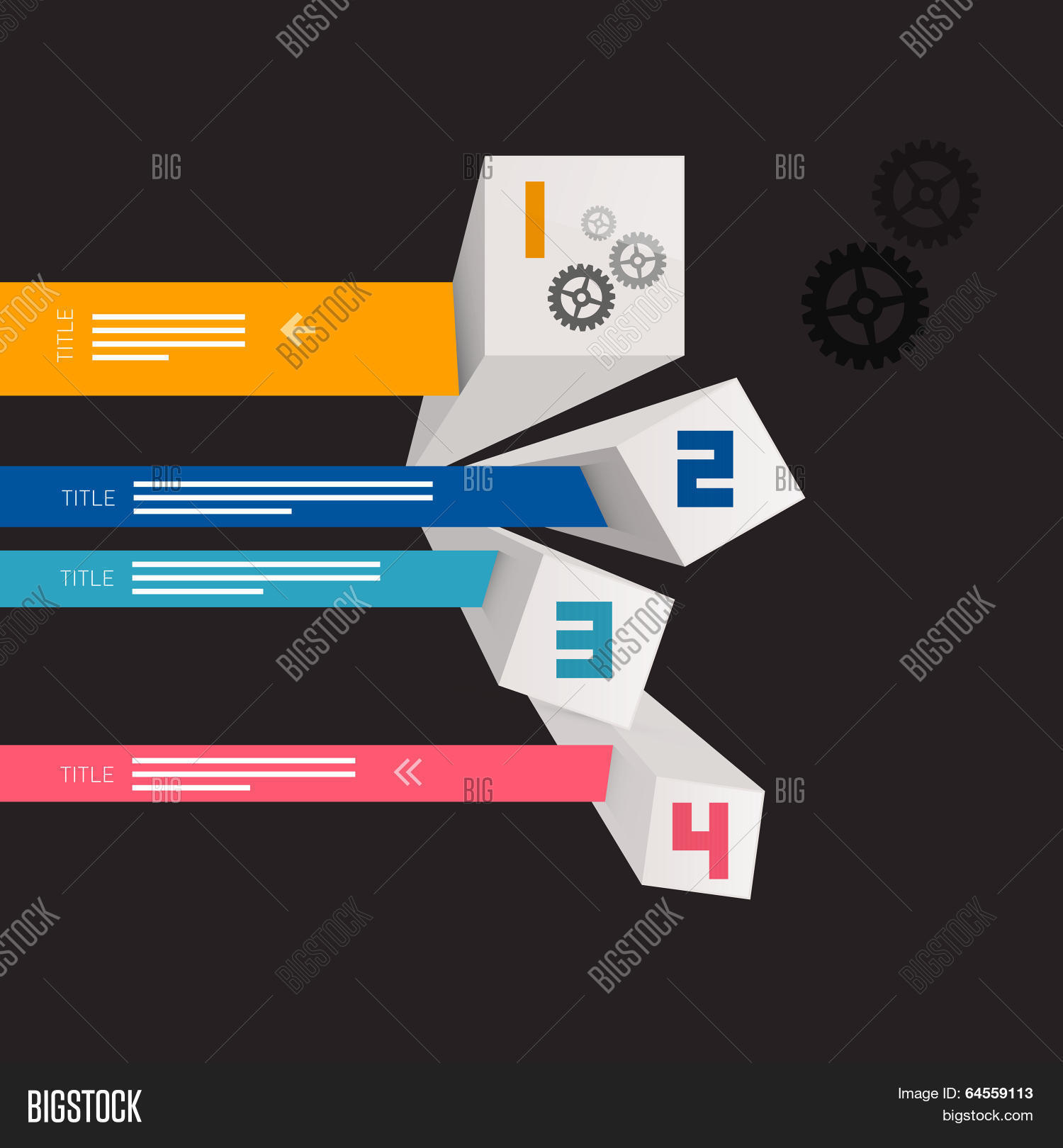 Four Vector Progress Vector & Photo (Free Trial) | Bigstock