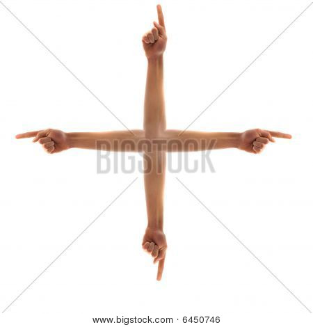 Pointing Hands Cross Image & Photo (Free Trial) | Bigstock