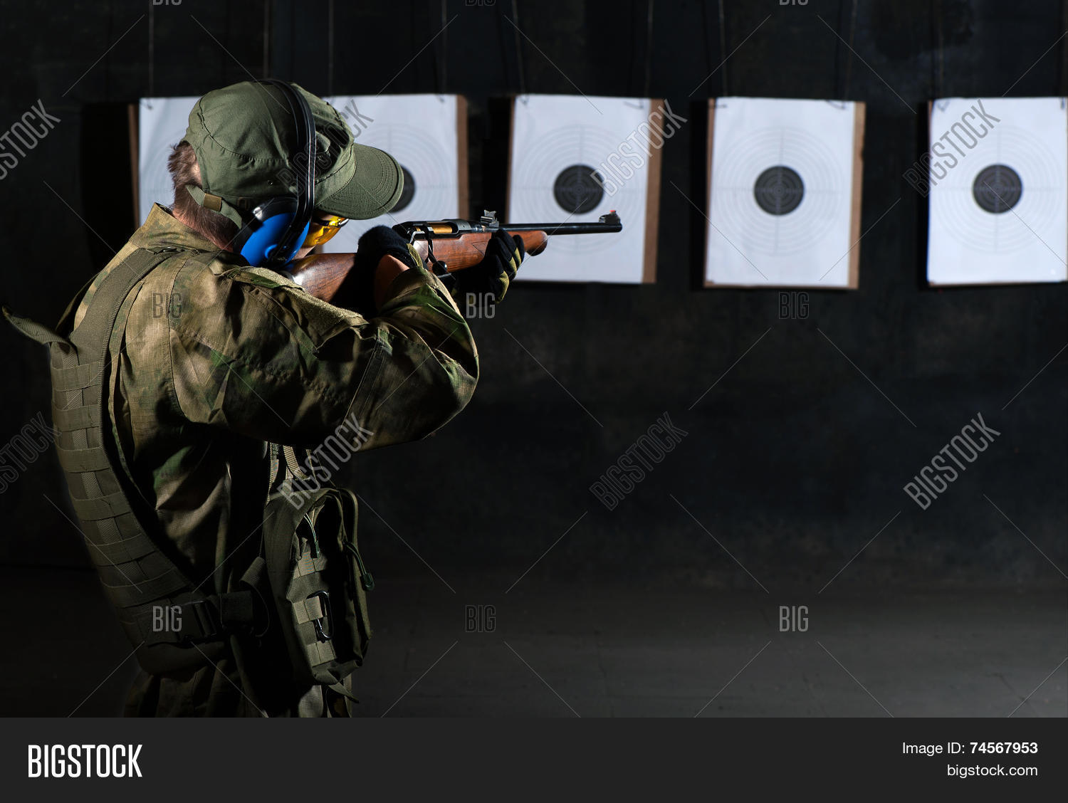 Man Shooting Rifle Image & Photo (Free Trial) | Bigstock