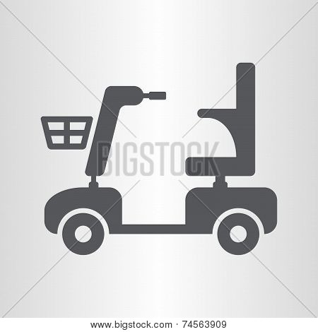 Mobility Scooter Icon Vector & Photo (Free Trial) | Bigstock