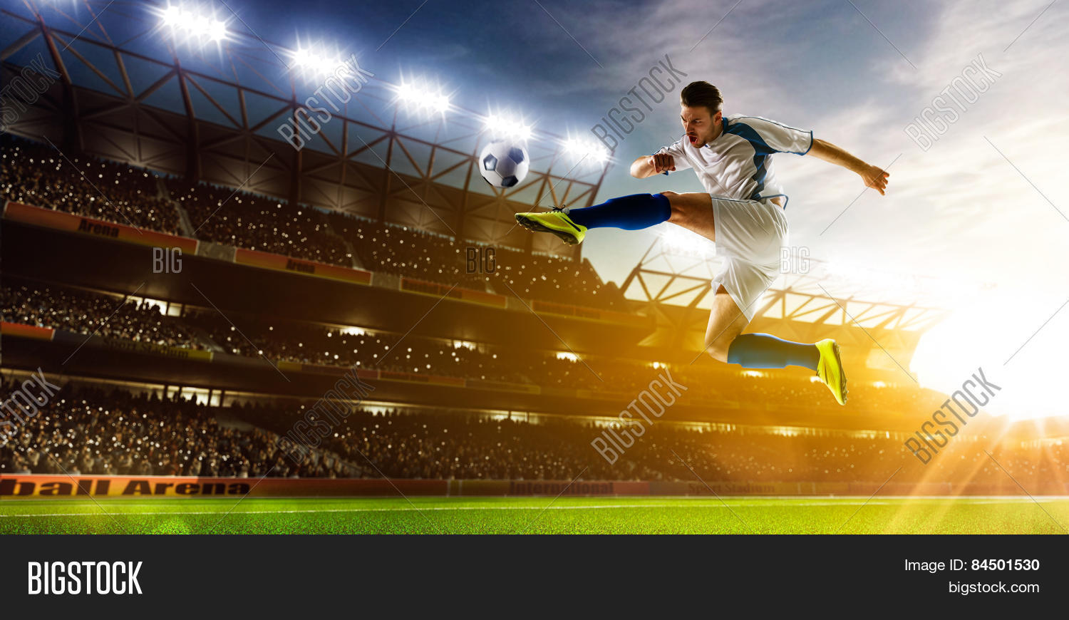 Soccer Player Action Image & Photo (Free Trial) | Bigstock