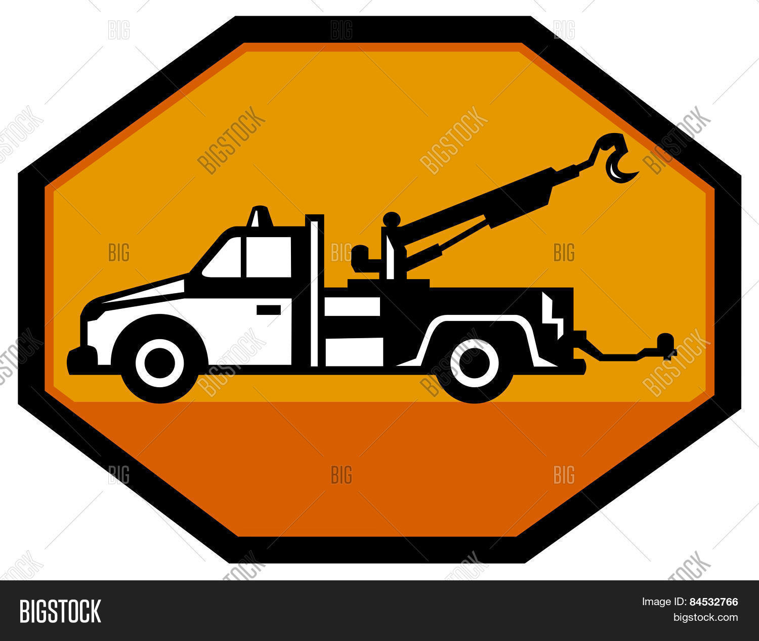 Vintage Tow Wrecker Vector & Photo (Free Trial) | Bigstock