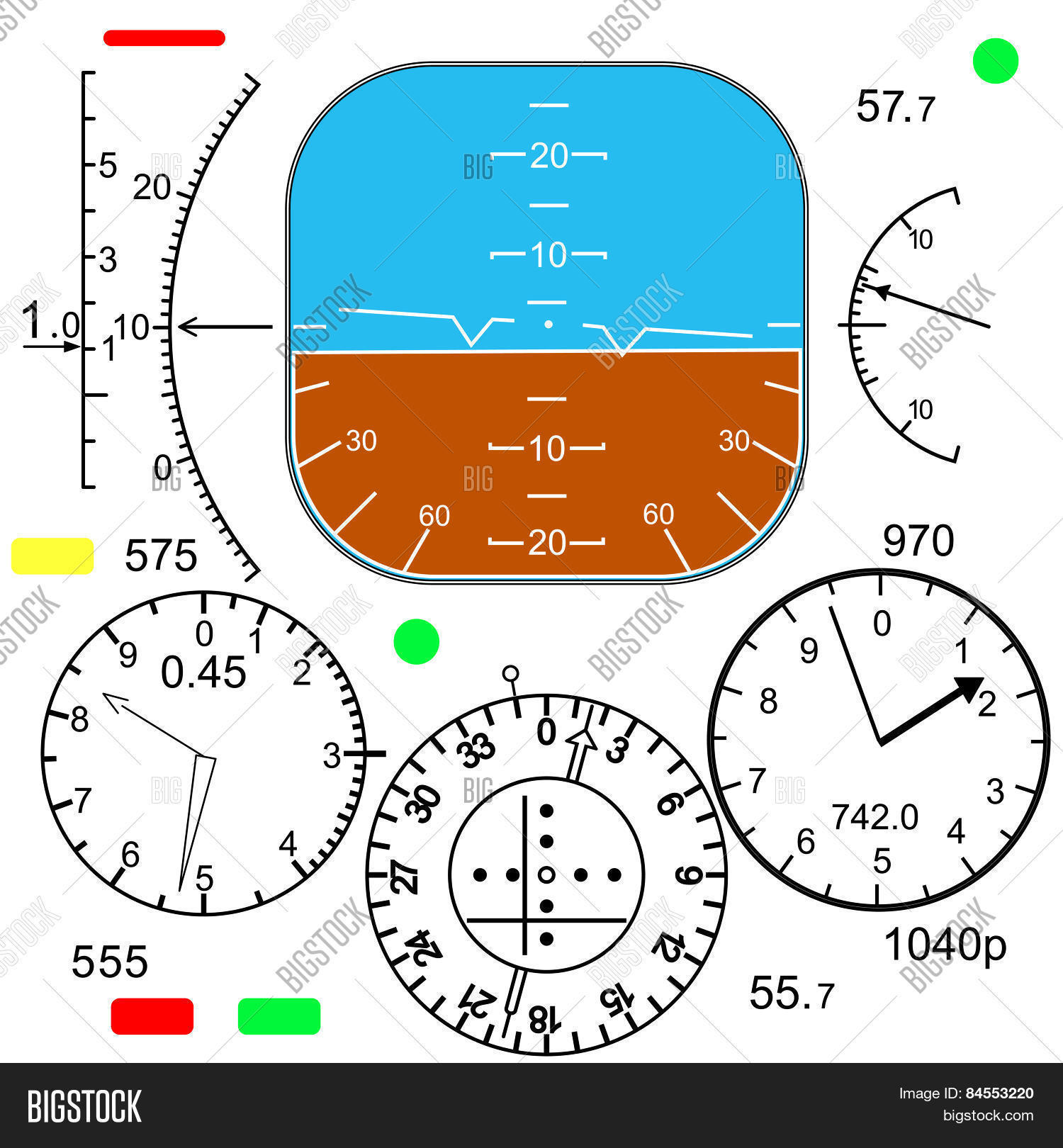Control Panel Plane Vector & Photo (Free Trial) | Bigstock