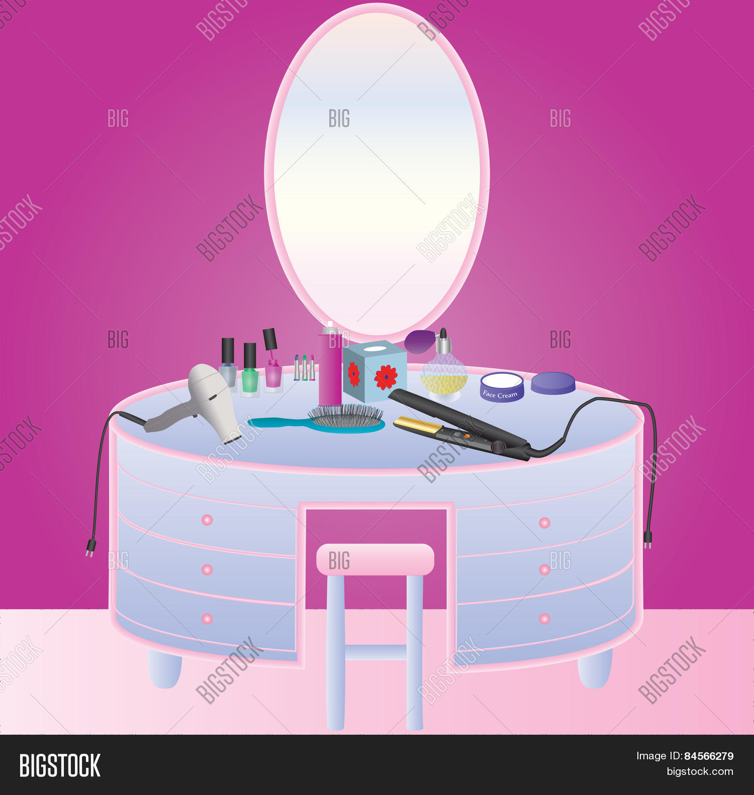Dressing Table Vector & Photo (Free Trial) | Bigstock