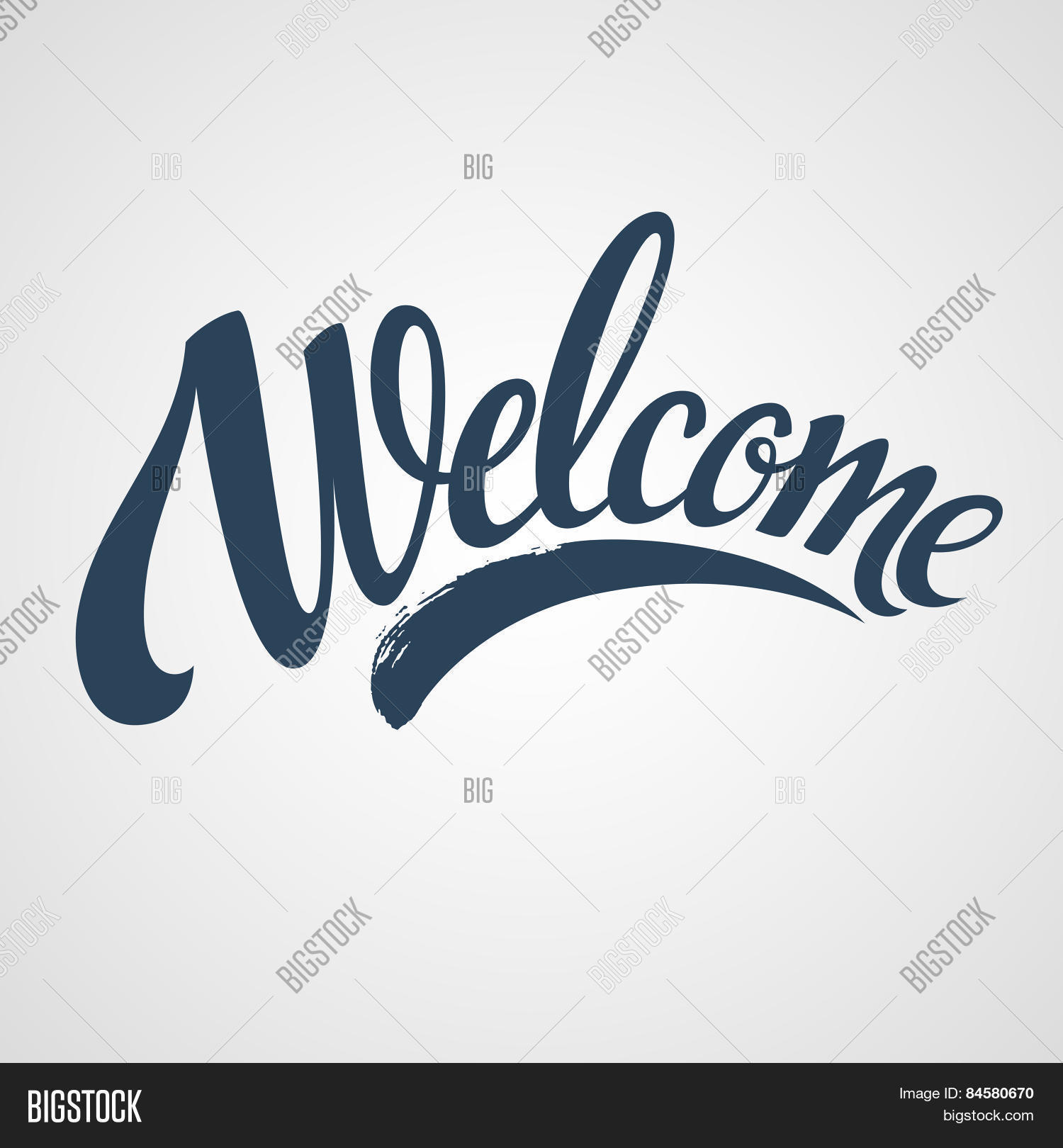 Welcome Lettering. Vector & Photo (Free Trial) | Bigstock