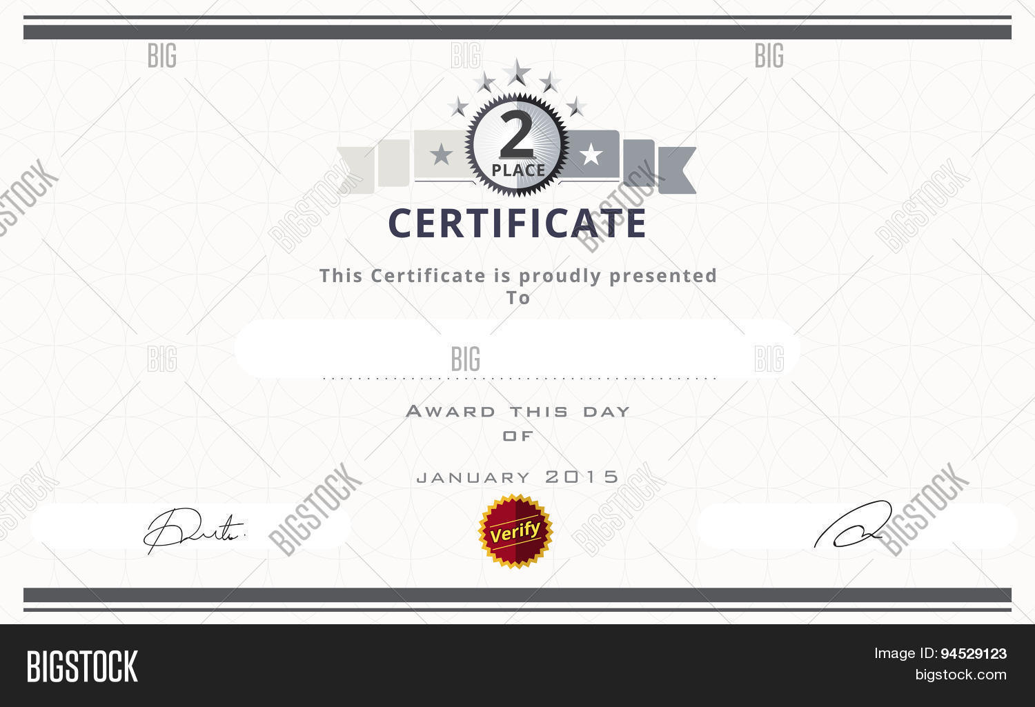 Certificate Template Vector & Photo (Free Trial) | Bigstock