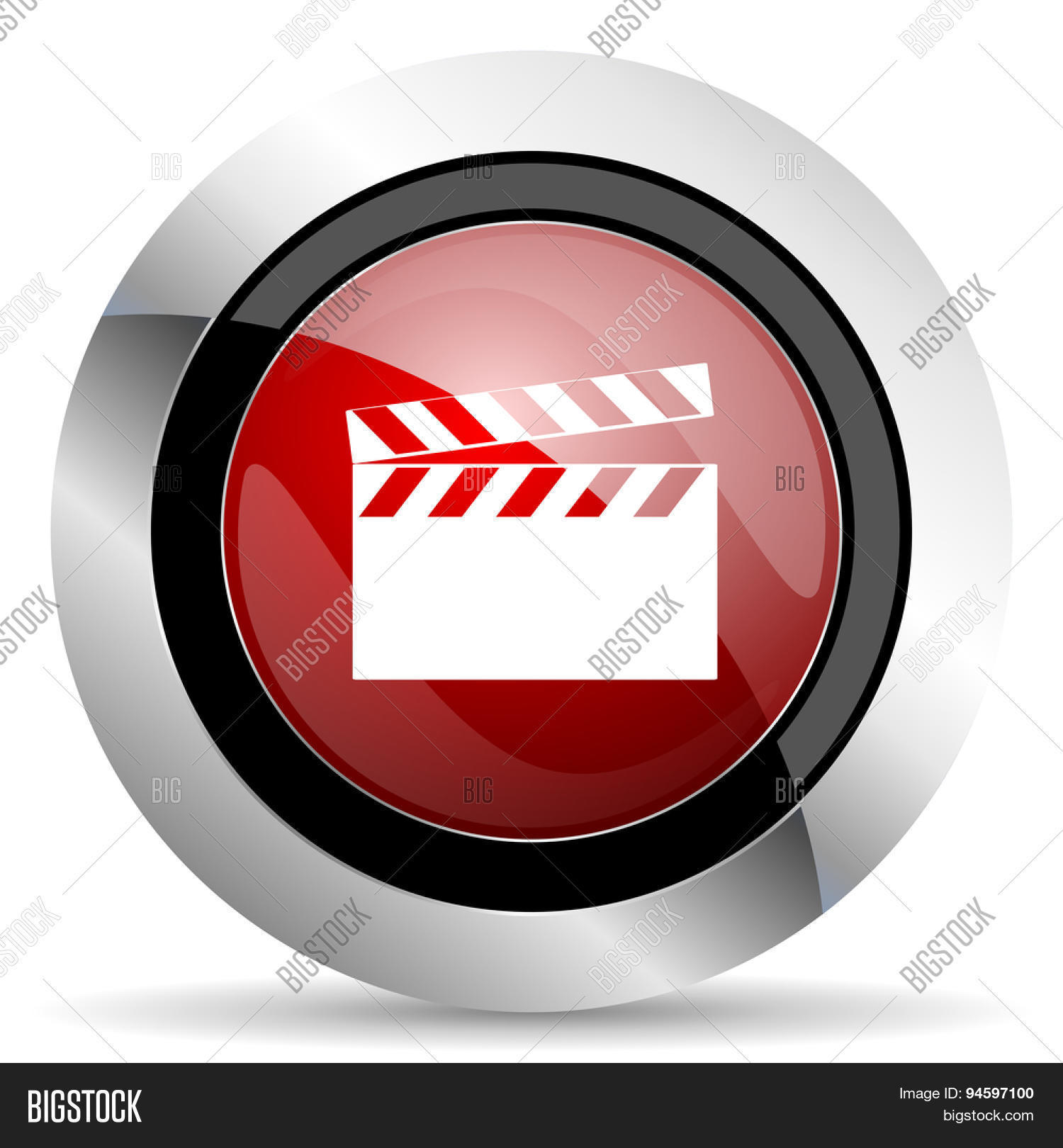 Video Red Glossy Web Image & Photo (Free Trial) | Bigstock