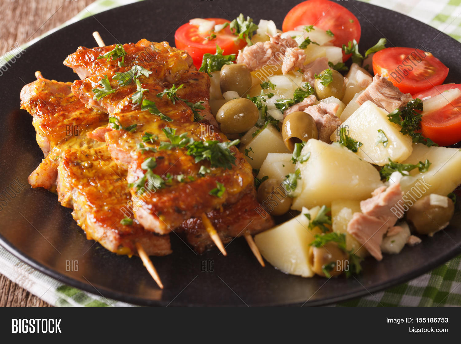 Spanish Kebab Pinchos Image & Photo (Free Trial) | Bigstock