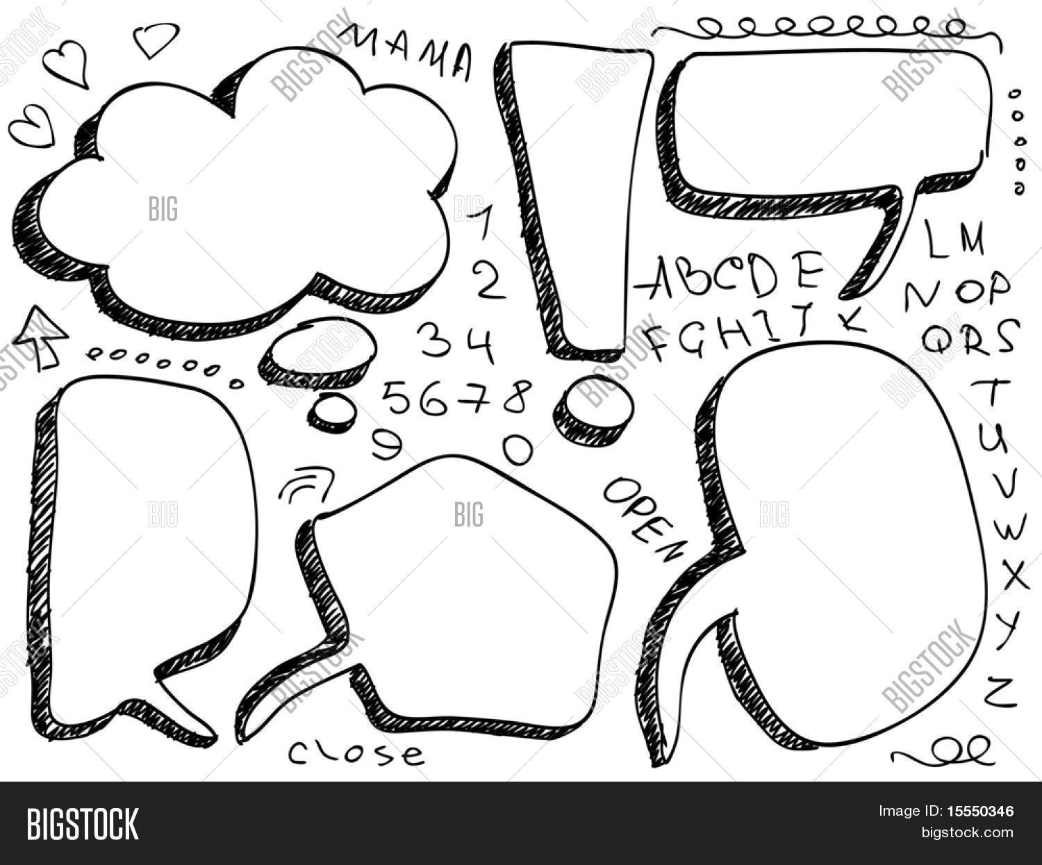 Hand Drawn Speech Vector & Photo (Free Trial) | Bigstock