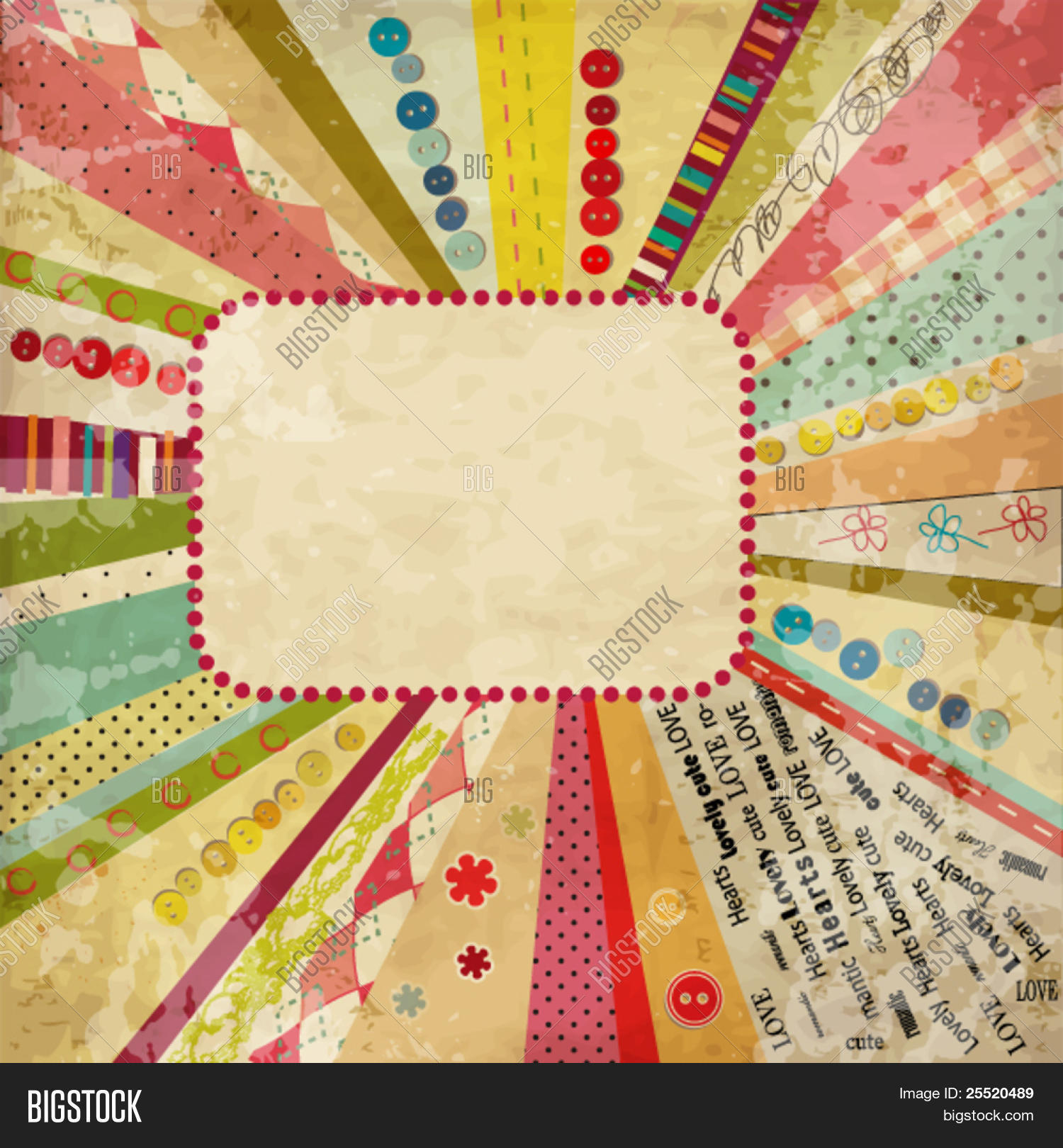 Scrap Template Vector & Photo (Free Trial) | Bigstock