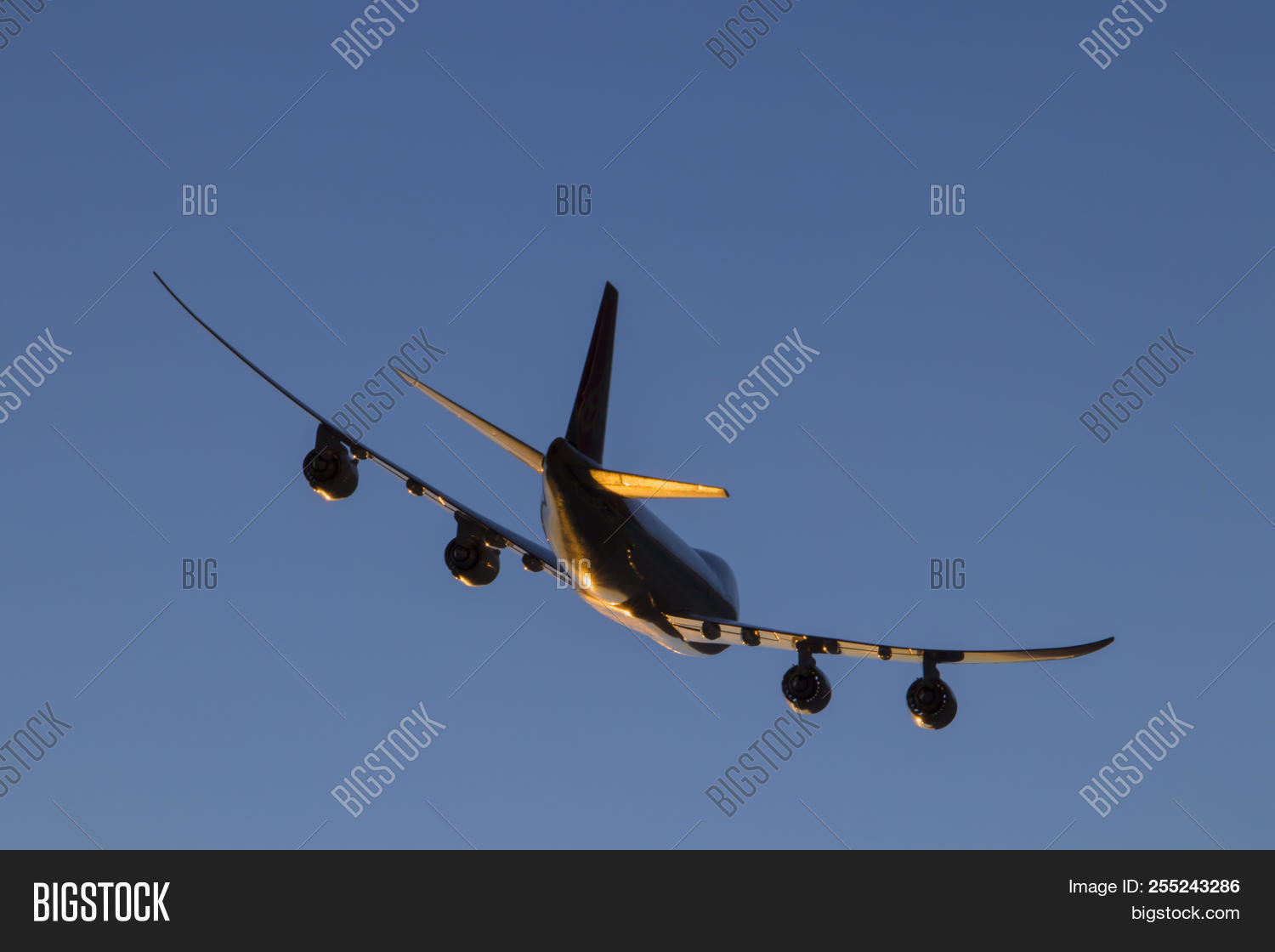 Airplane Flying Blue Image & Photo (Free Trial) | Bigstock