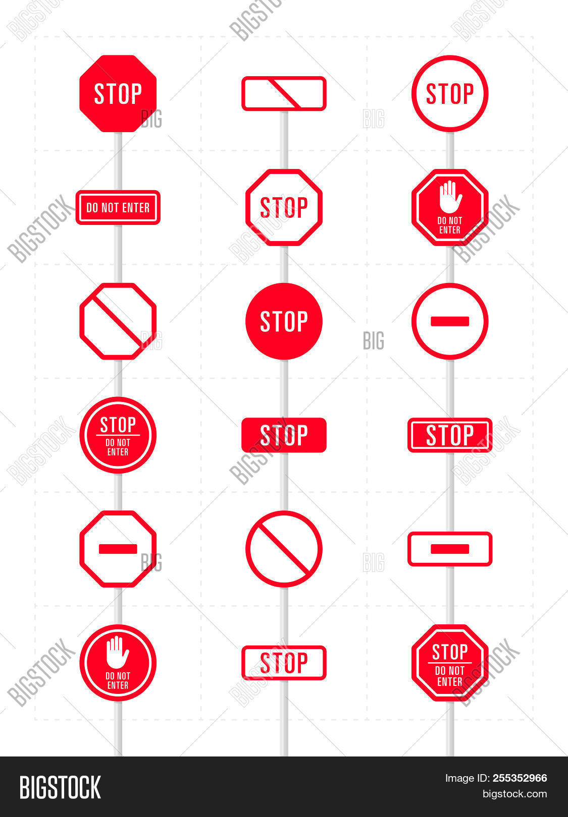 Colorful Set Red Icons Image & Photo (Free Trial) | Bigstock