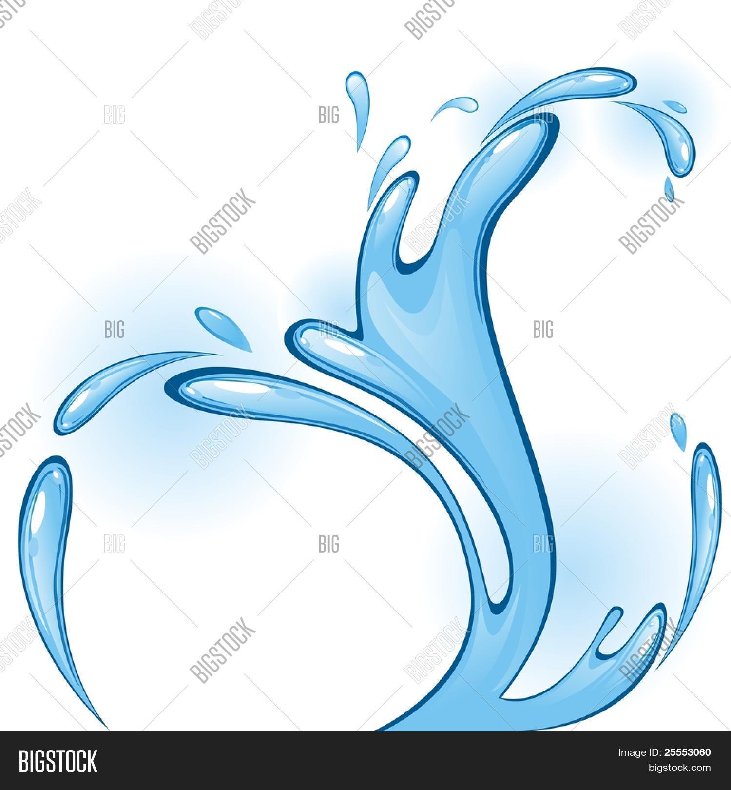 Water Splash. (vector Vector & Photo (Free Trial) | Bigstock
