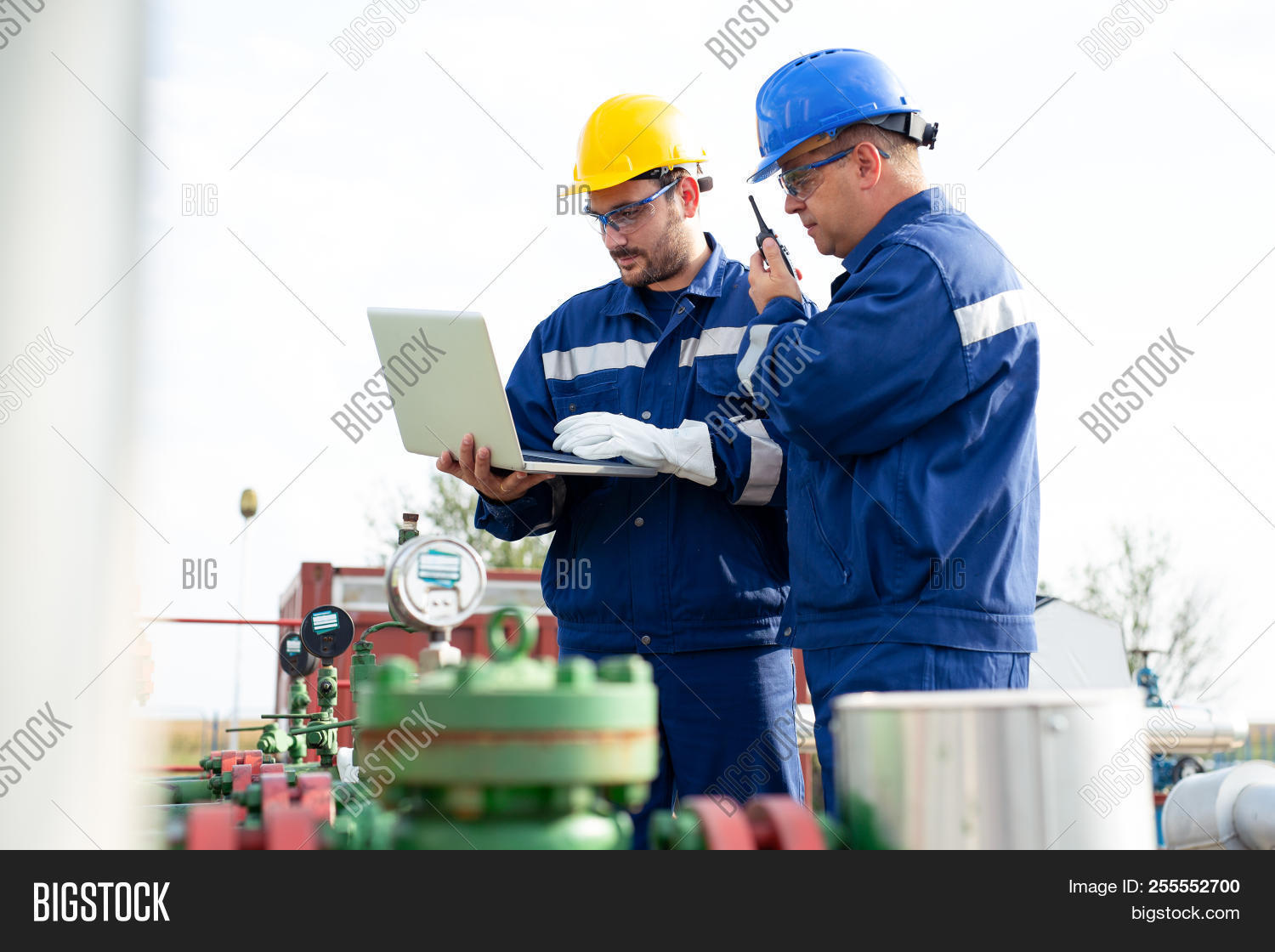 Two Workers Oilfield. Image & Photo (Free Trial) | Bigstock