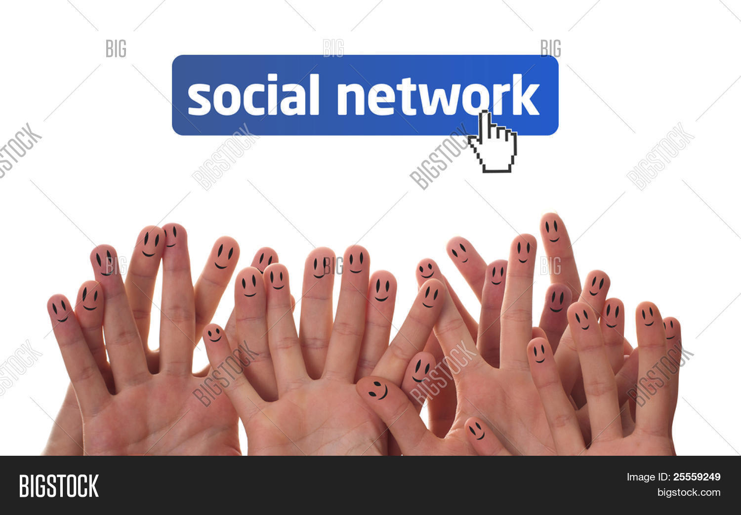 Happy Group Finger Image & Photo (Free Trial) | Bigstock