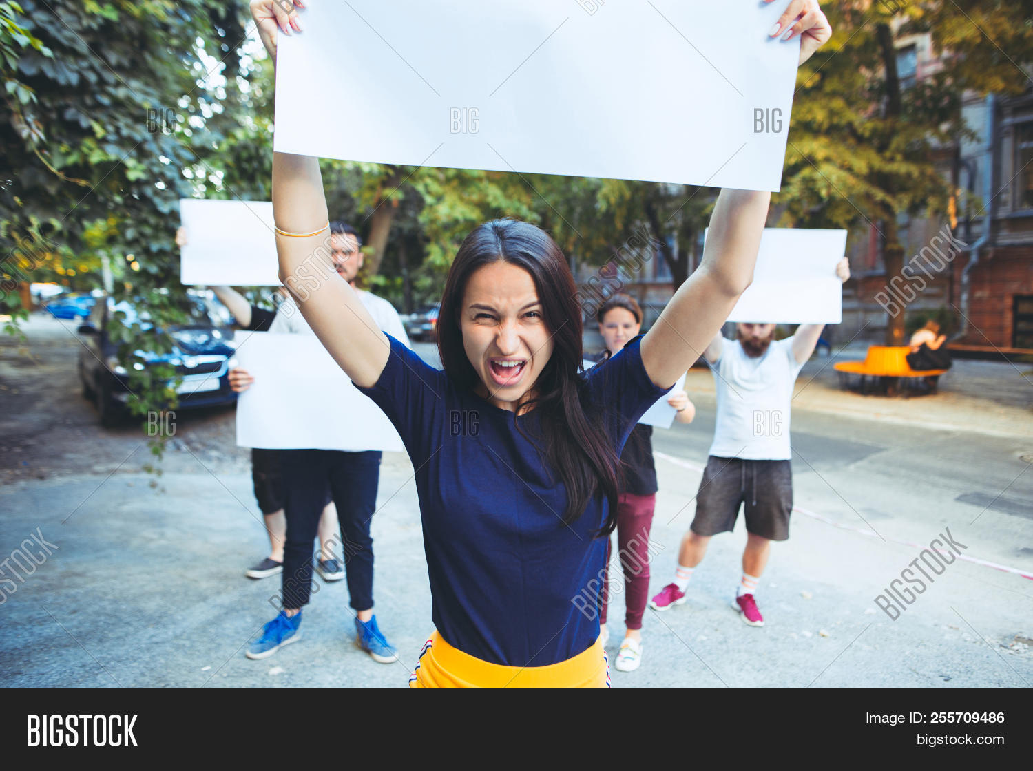 Group Protesting Young Image & Photo (Free Trial) | Bigstock