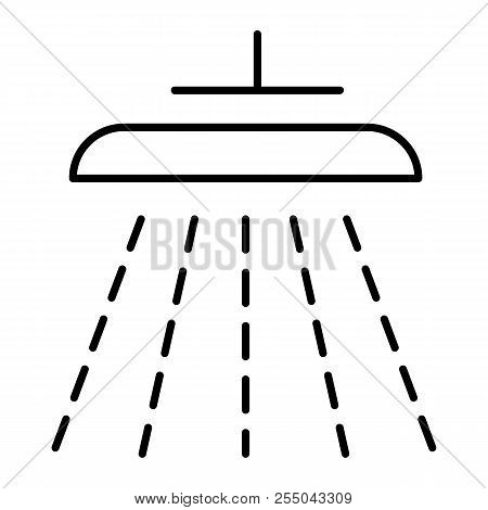 Shower Thin Line Icon Vector & Photo (Free Trial) | Bigstock