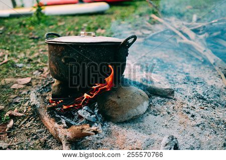 Camp Cooking Field Image & Photo (Free Trial) | Bigstock