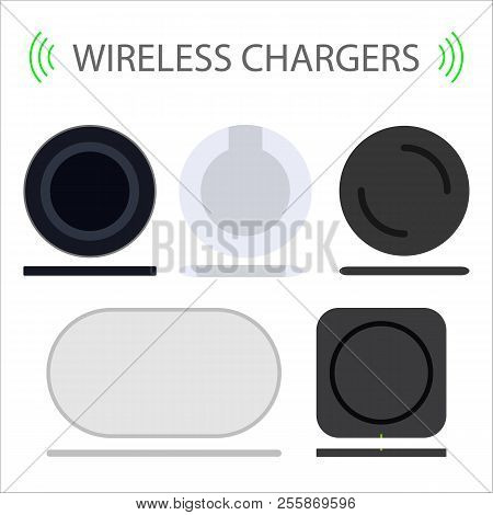 Set Wireless Charger Vector & Photo (Free Trial) | Bigstock