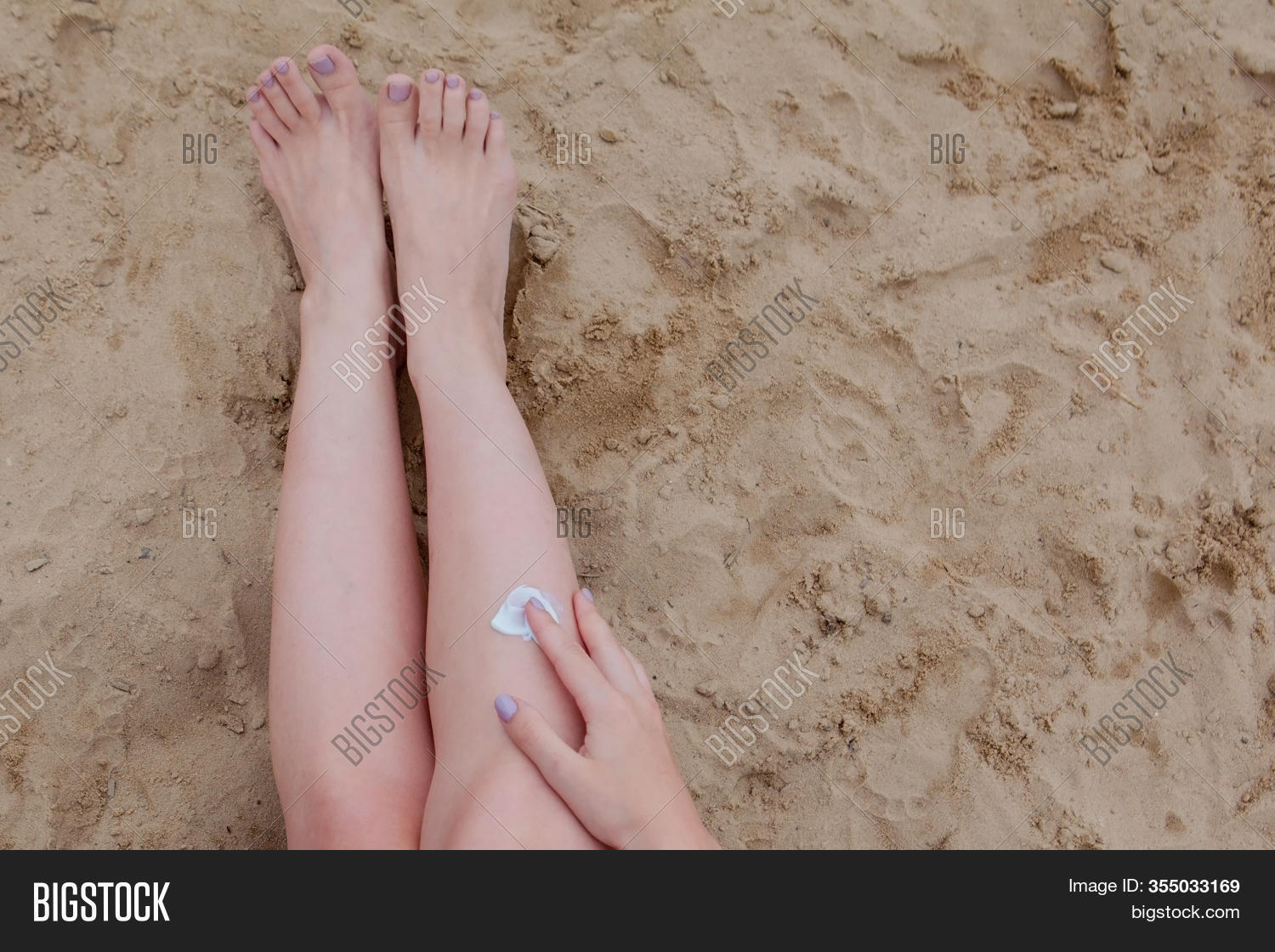 Girl Oil Spray Tanning Image & Photo (Free Trial) | Bigstock